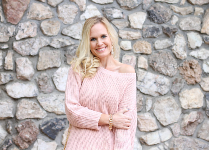 Oversized $20 Pink Sweater For Fall