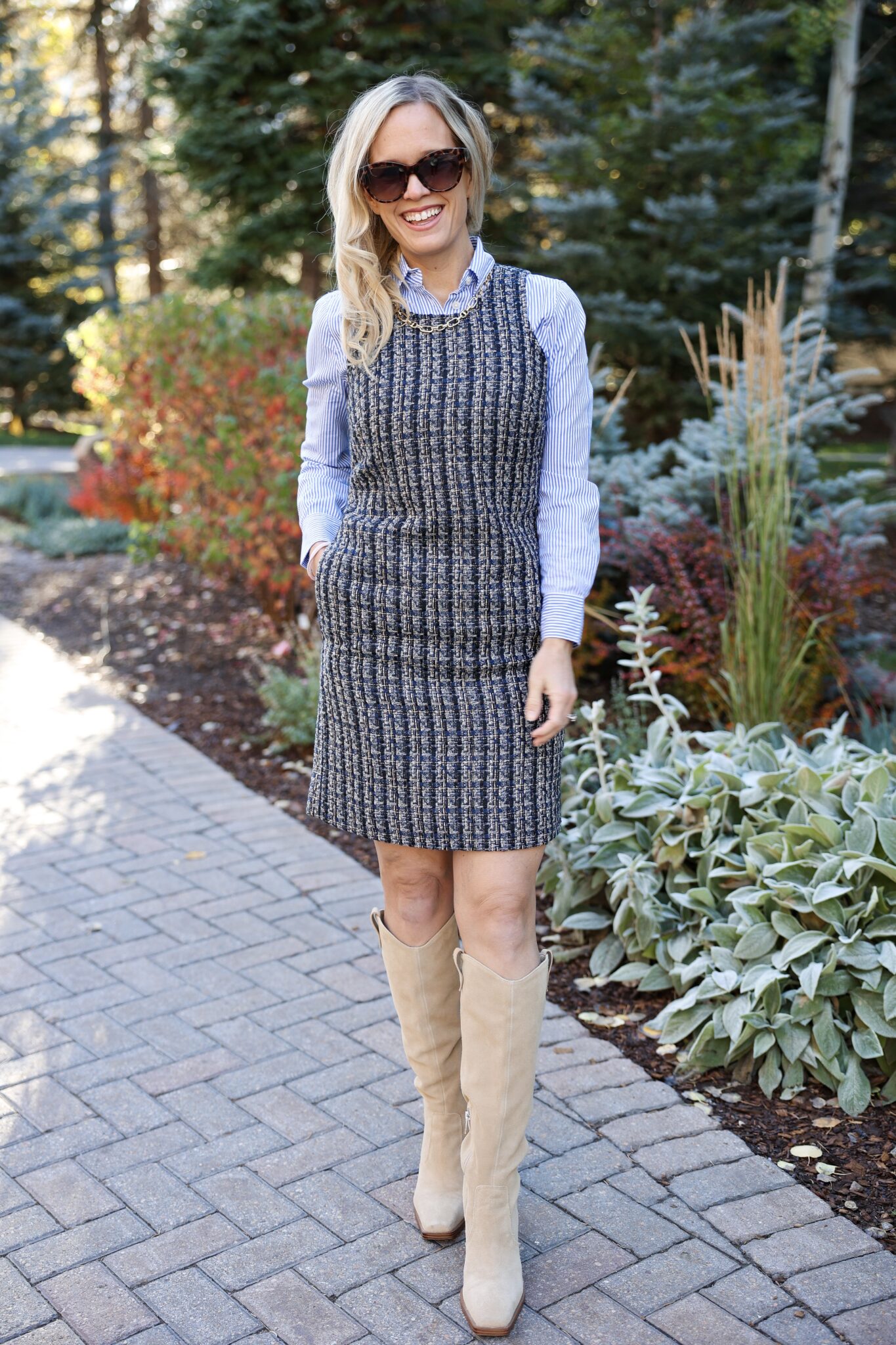 Style a Tweed Dress Two Ways - joyfully so